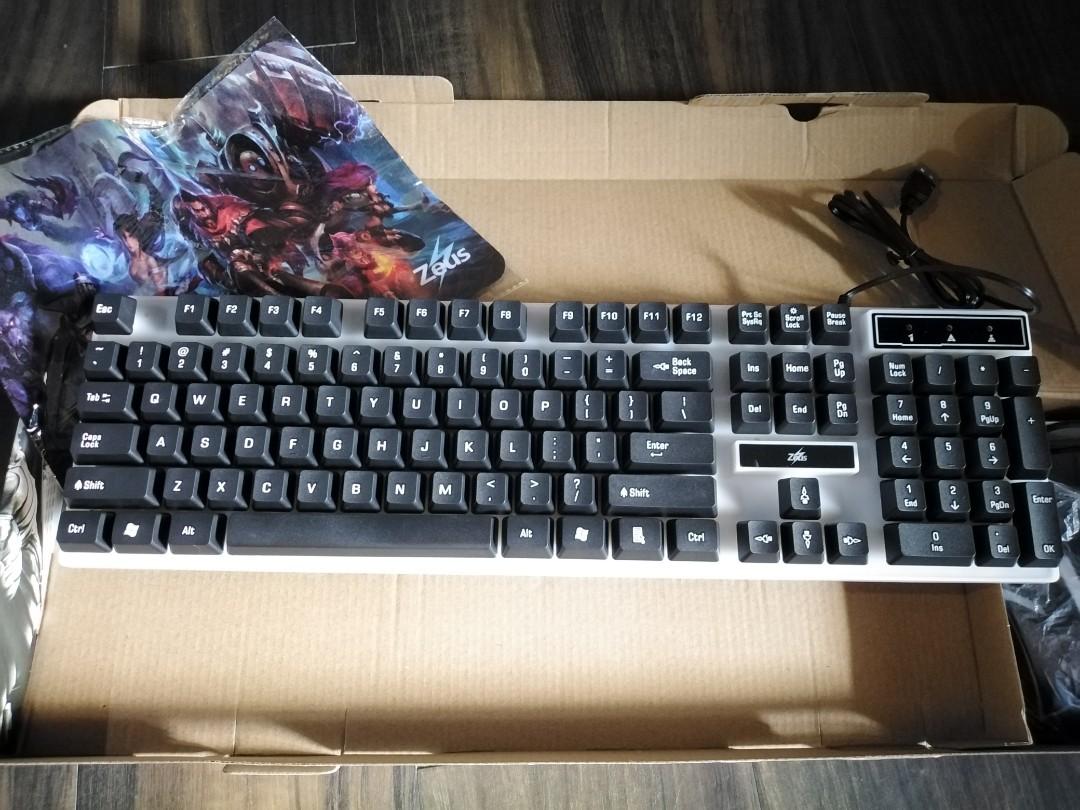 Zeus K001 Combo Gamer's Keyboard & Mouse, Computers & Tech, Parts ...