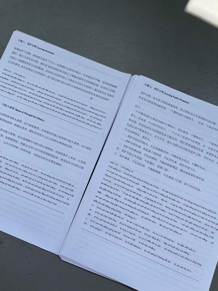 2021 CHINESE ORAL PSLE NOTES, Hobbies & Toys, Books & Magazines ...