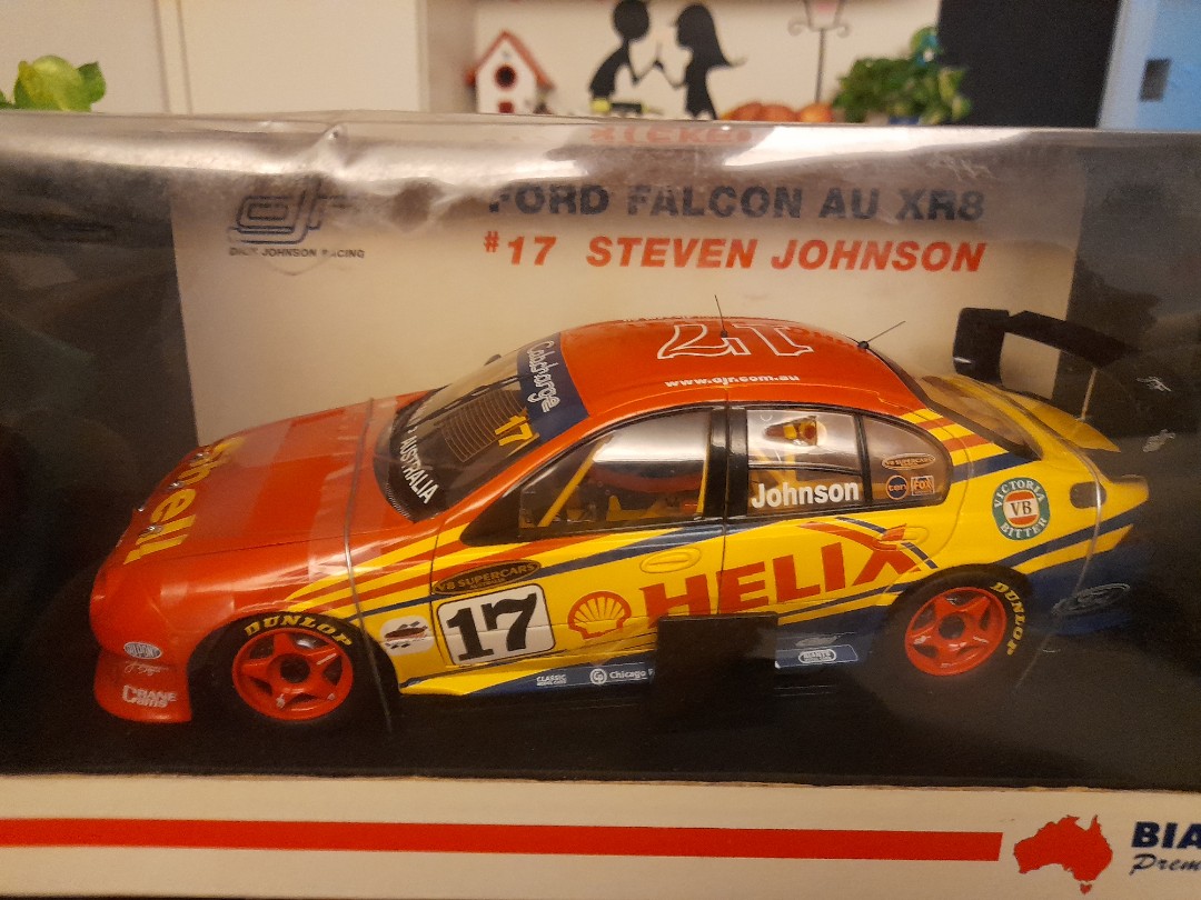 模型車 Dick Johnson Racing Ford Falcon Au( 17Steven Johnson), 興趣及遊戲, 玩具 ...