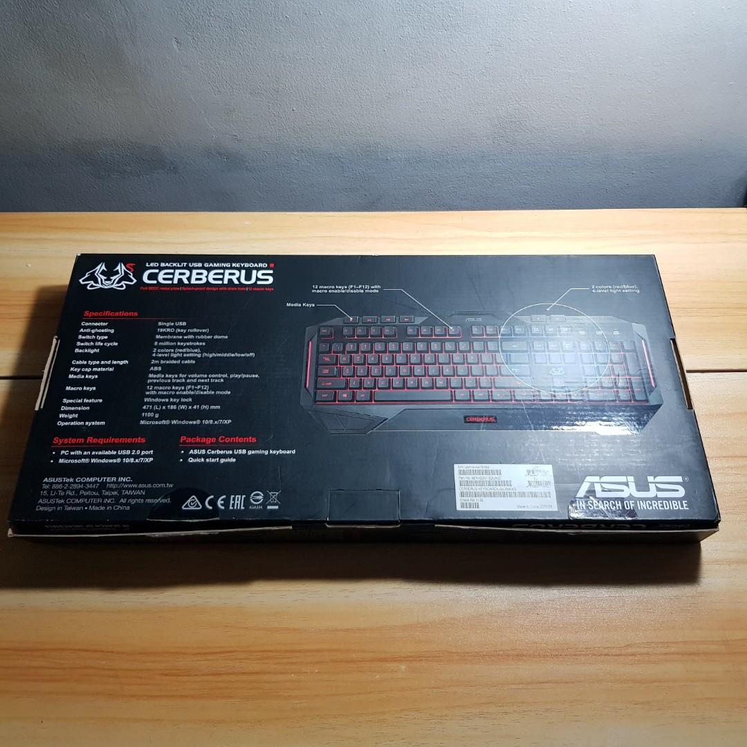 ASUS CERBERUS LED BACK LIT KEYBOARD., Computers & Tech, Parts ...