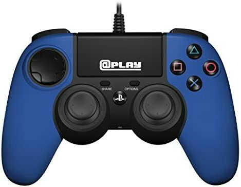 AtPlay Wired Compact Controller for PS4 Blue, Video Gaming, Gaming ...