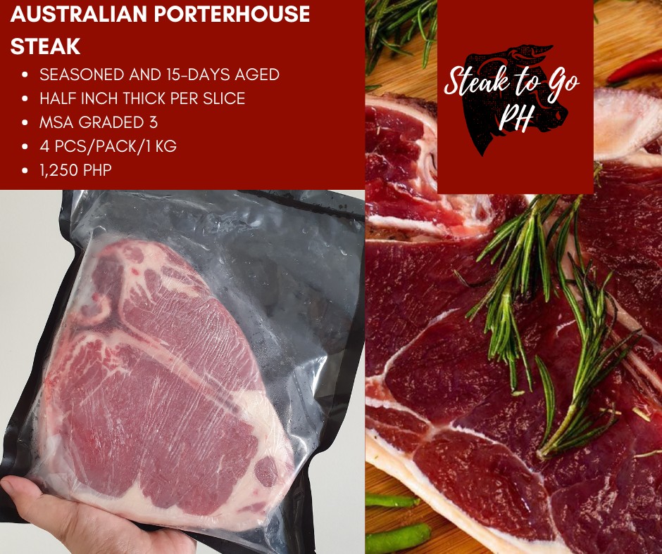 Australian Porterhouse 1kg, Food & Drinks, Chilled & Frozen Food on ...