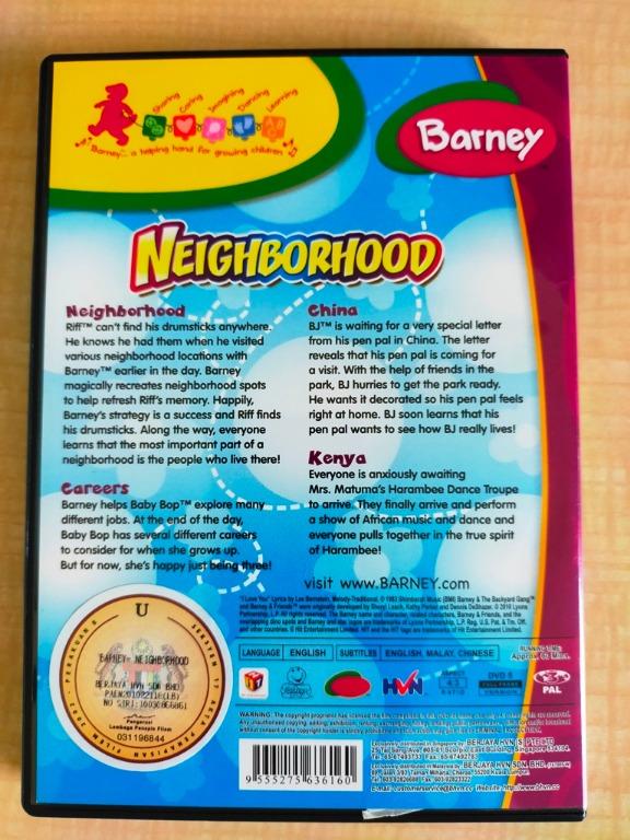 Barney Neighborhood DVD Children Educational Program, Hobbies & Toys ...