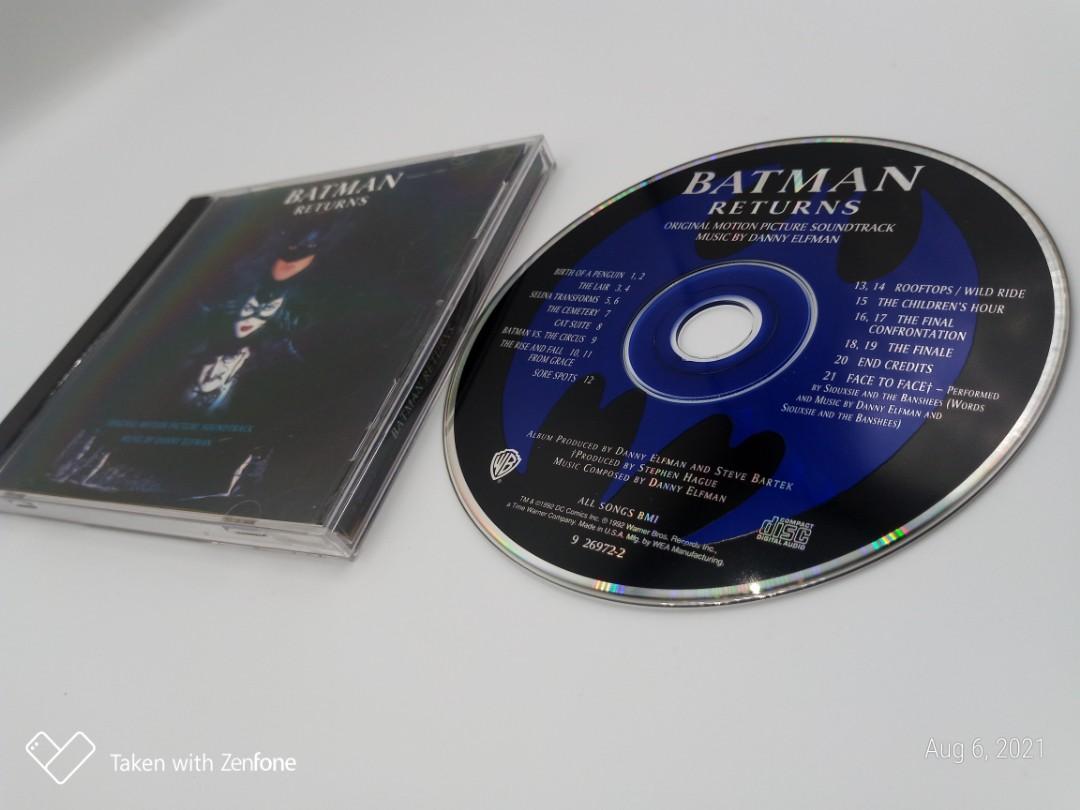 Batman Returns Original Movie Soundtrack /1992 Warner Bros. Record US ...