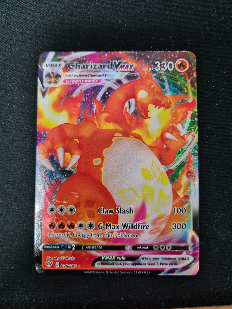Charizard VMAX, Hobbies & Toys, Toys & Games on Carousell