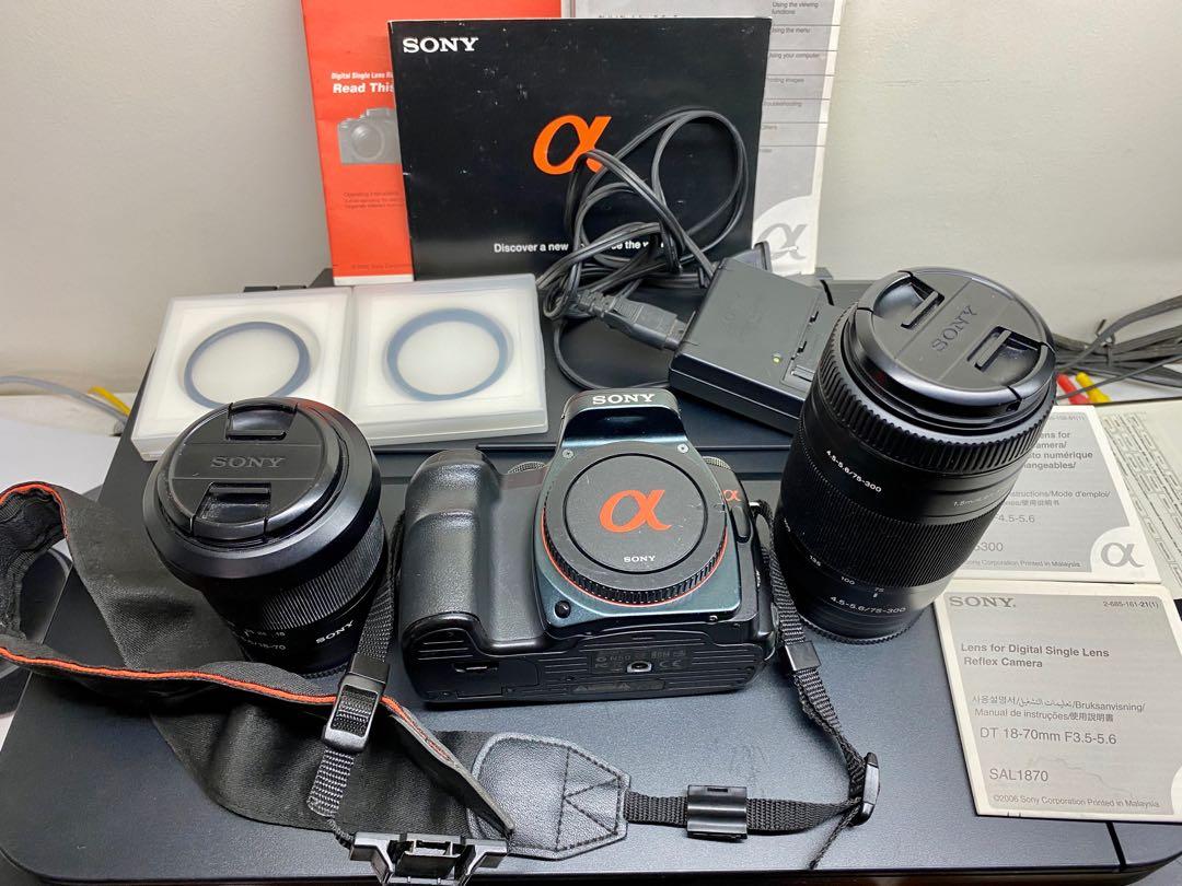 Complete set! SONY DSLR CAMERA!, Photography, Cameras on Carousell