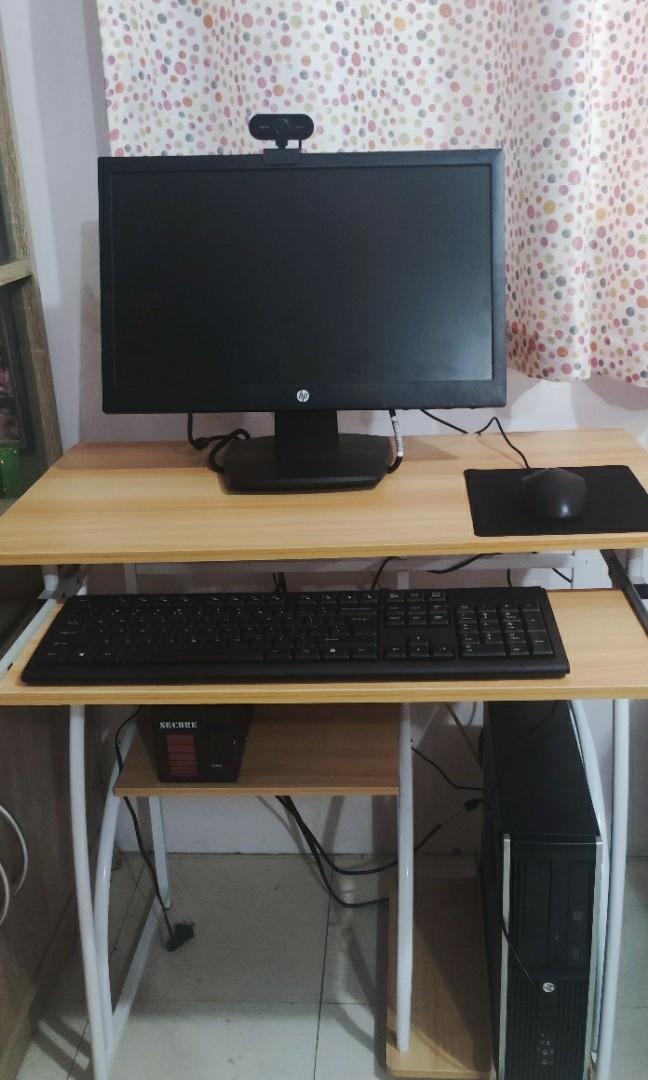 Computer Table with Pull Out Keyboard Tray, Furniture & Home Living ...