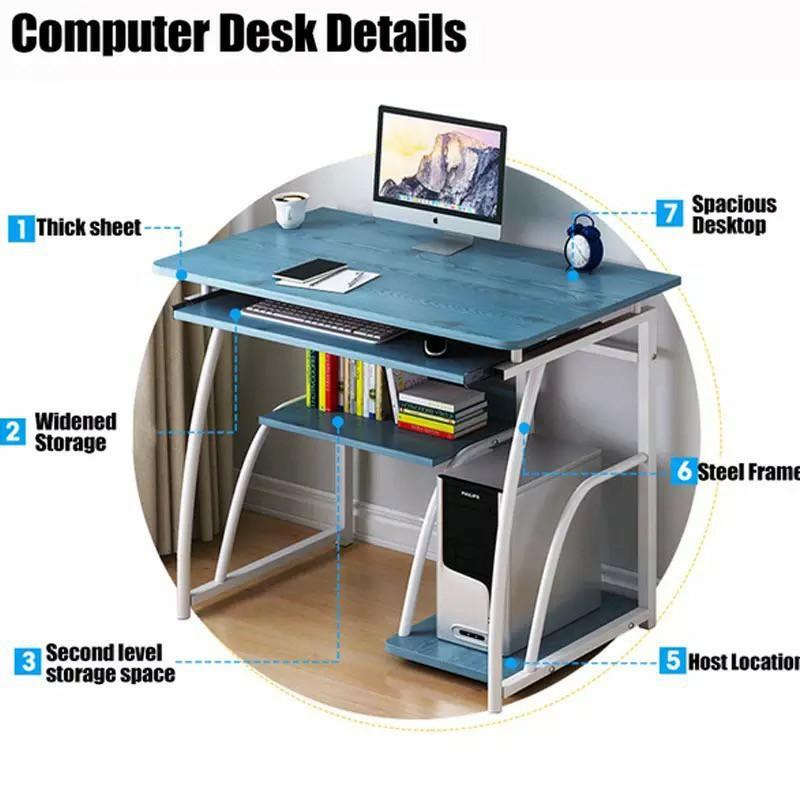 Computer Table with Pull Out Keyboard Tray, Furniture & Home Living ...