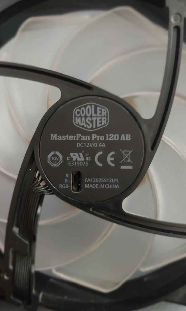 CoolerMaster RGB Fans with RGB Controller, Computers & Tech, Parts ...