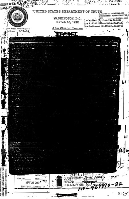 Department of Truth #9 Redacted Blank Variant, Hobbies & Toys, Books ...