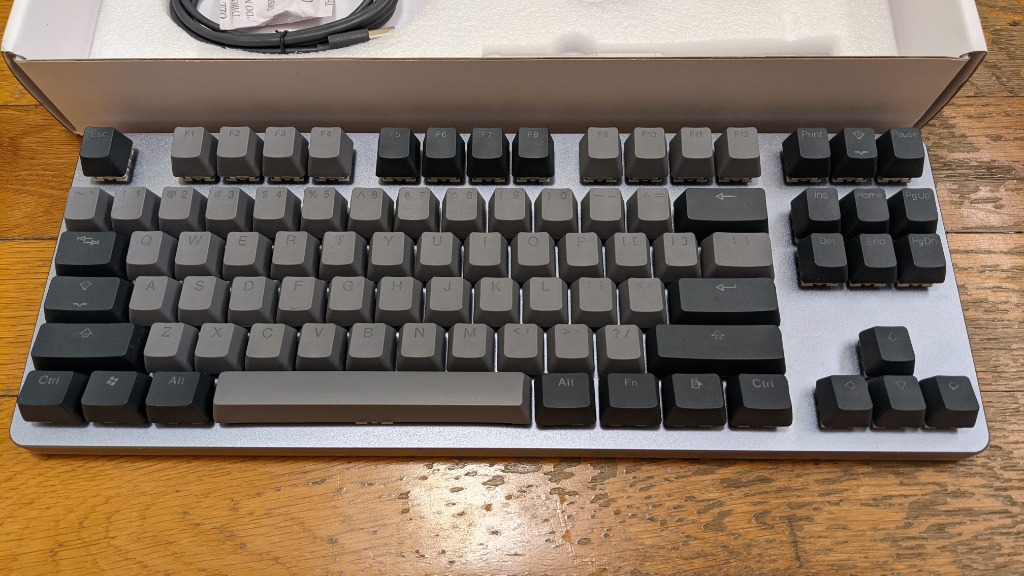Drop CTRL TKL Mechanical keyboard (space gray) w/ Halo Clear switches ...