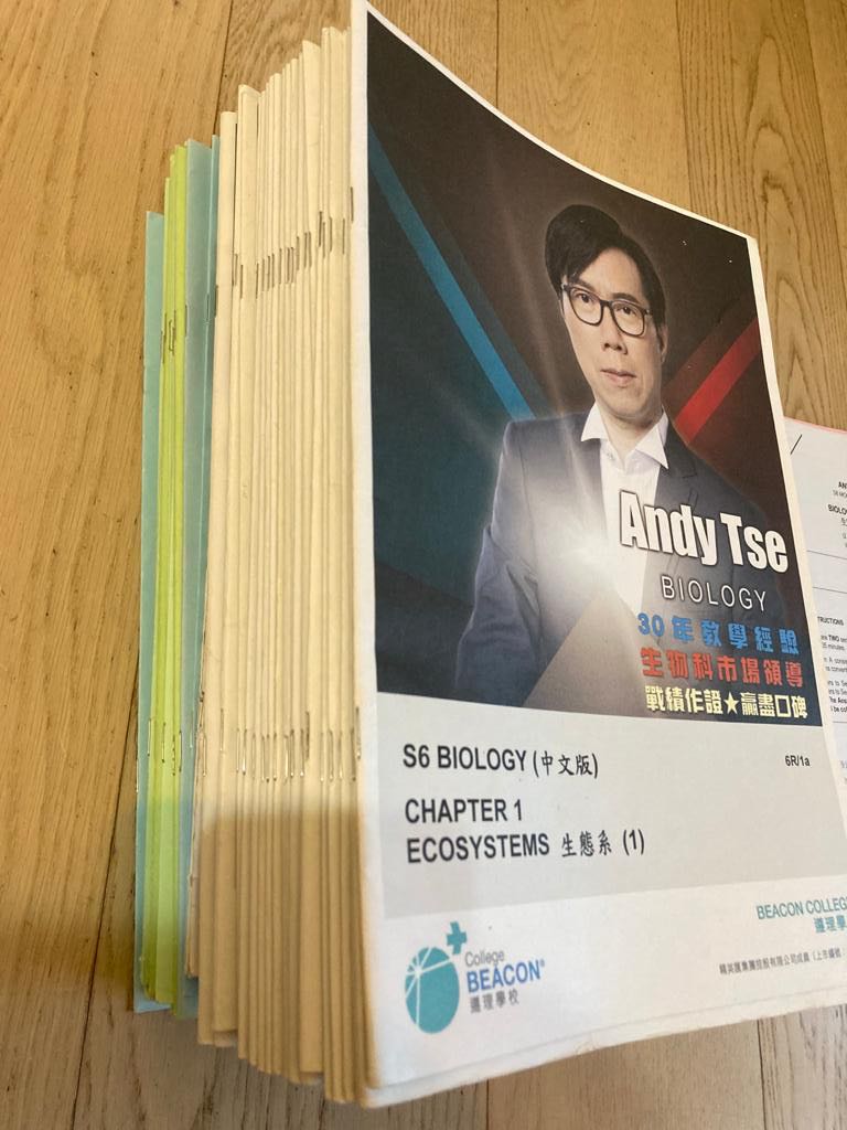 DSE Andy Tse S6 全套Bio notes ch 1-21 + E1 E4生物筆記, 興趣及遊戲, 書本 & 文具, 教科書 ...