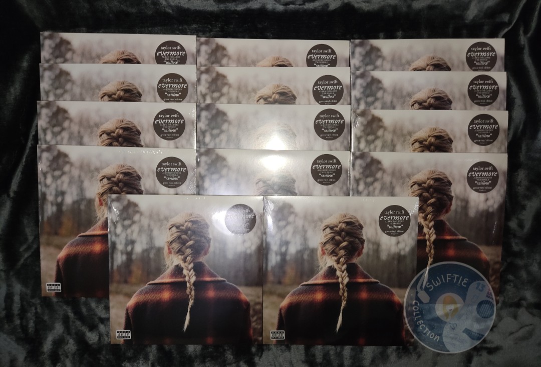 Evermore Translucent Green Vinyl - Taylor Swift, Hobbies & Toys, Music ...