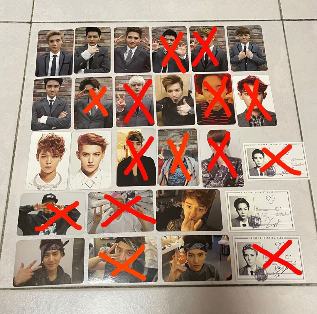 EXO Official Photocards, Hobbies & Toys, Memorabilia & Collectibles, K ...