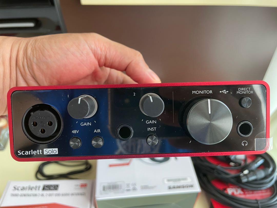 Focusrite Scarlett Solo USB Audio Interface, Audio, Soundbars, Speakers ...