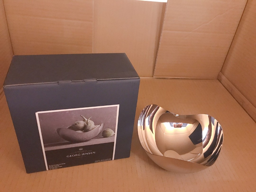 Georg Jensen 不鏽鋼 水果碗盤 全新正品, 家具及居家用品, 廚具和餐具, 茶具配件在旋轉拍賣