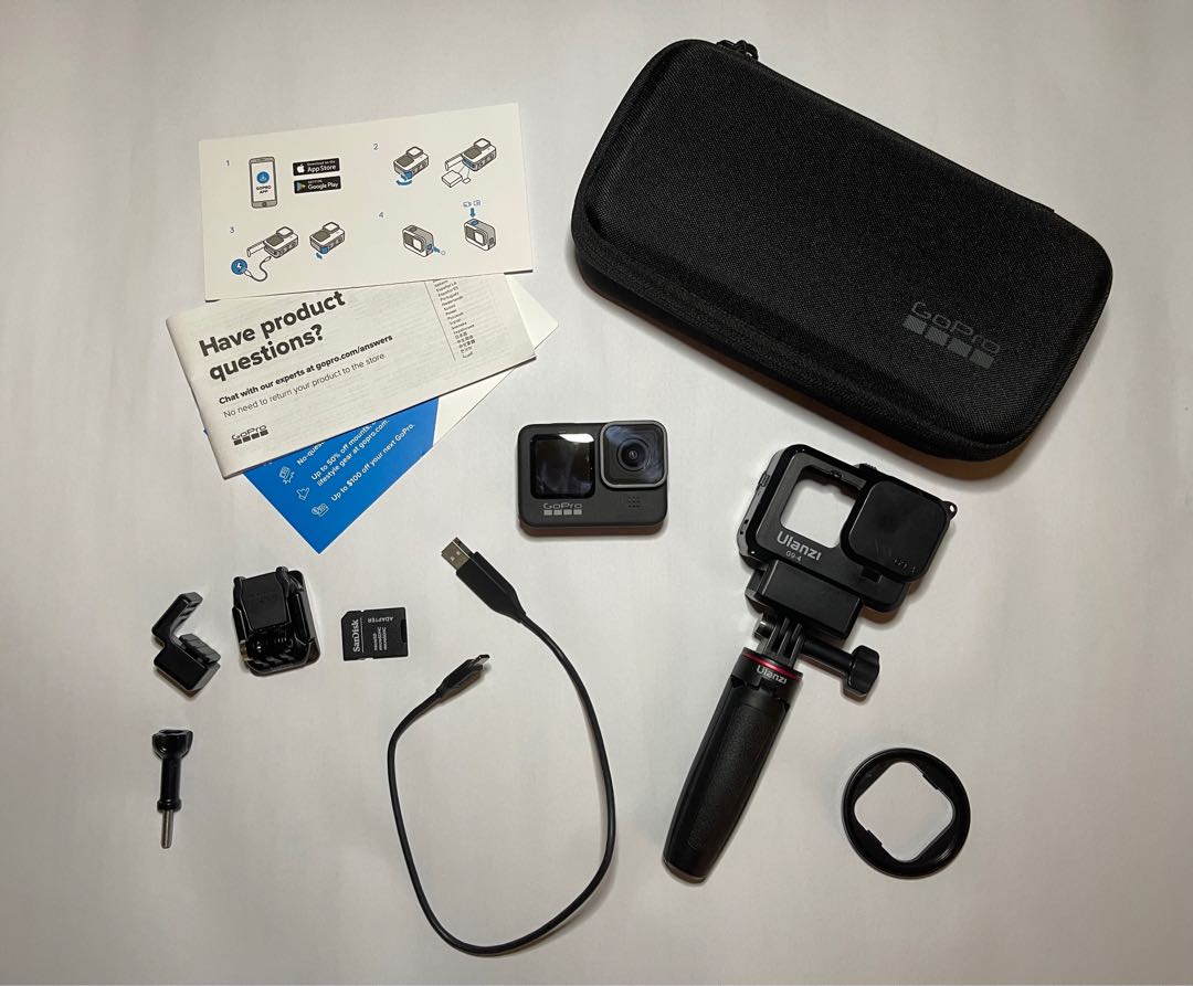Gopro Hero 9 Black with Accessories ready for Vlogging, Photography ...