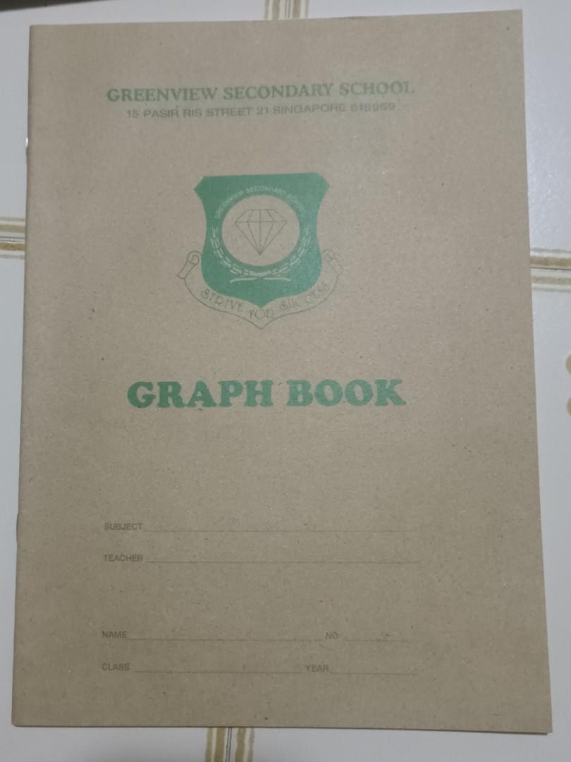 Green View A4 Graph book, Hobbies & Toys, Books & Magazines, Assessment ...
