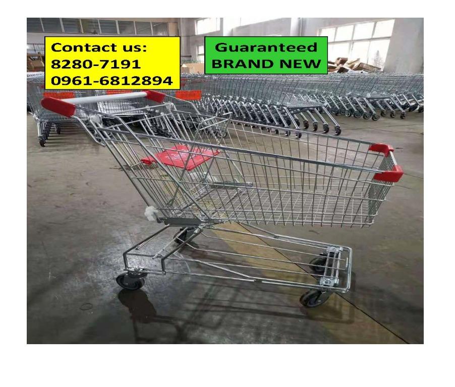 Grocery Push Cart Shopping Pushcart 60L, Commercial & Industrial ...