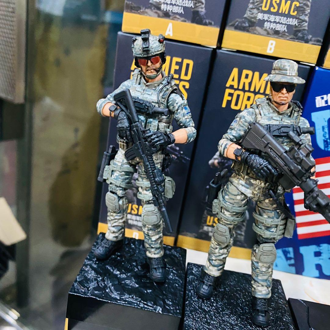 Joy Toy 1/18 Armed Force USMC Action Figure 暗源 美軍海軍陸戰隊 特種部隊 3.75, 興趣及遊戲 ...