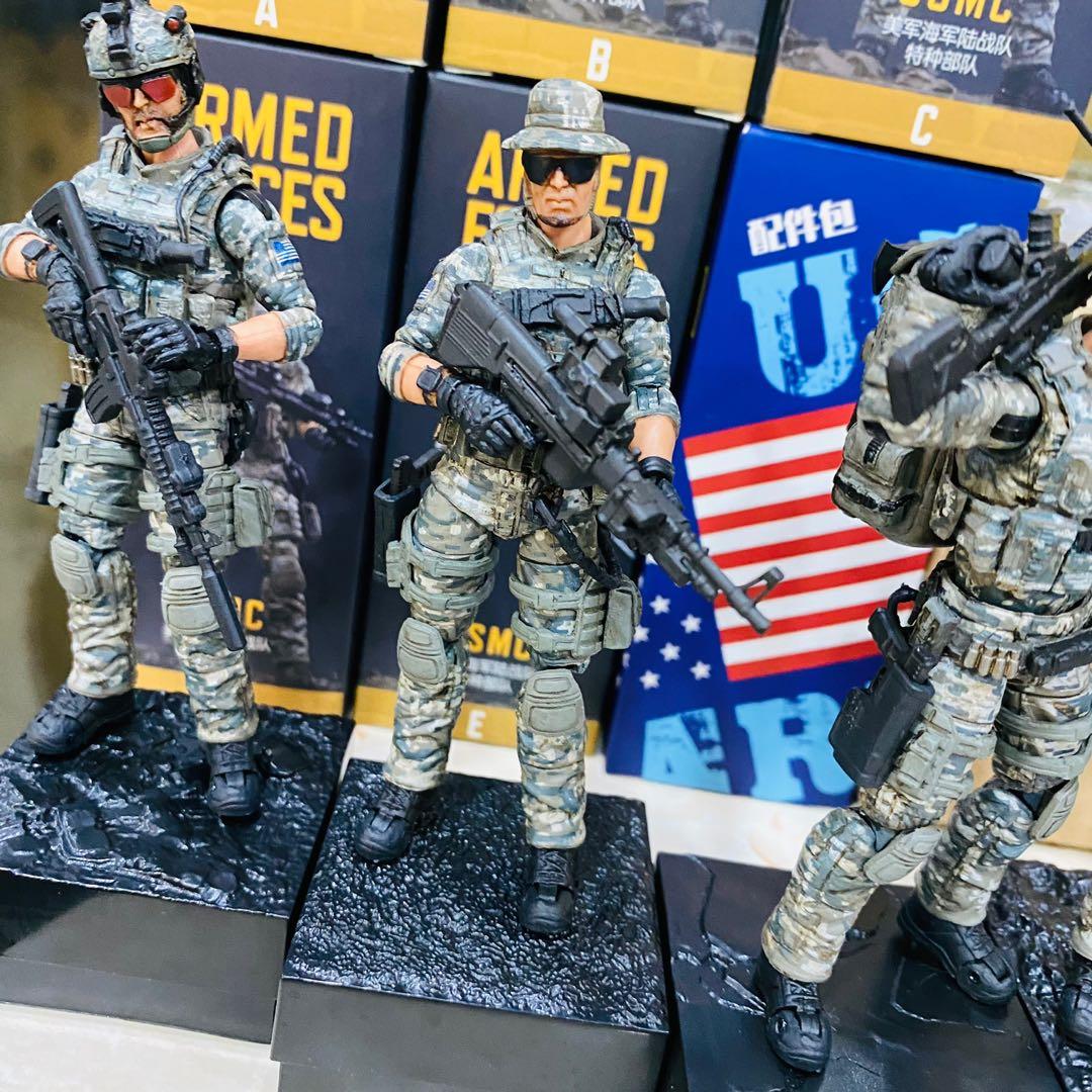 Joy Toy 1/18 Armed Force USMC Action Figure 暗源 美軍海軍陸戰隊 特種部隊 3.75, 興趣及遊戲 ...