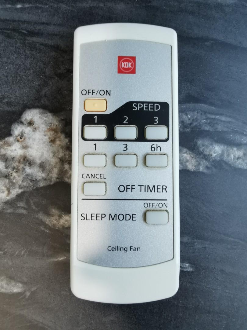KDK Ceiling Fan Remote Control, TV & Home Appliances, Electrical ...