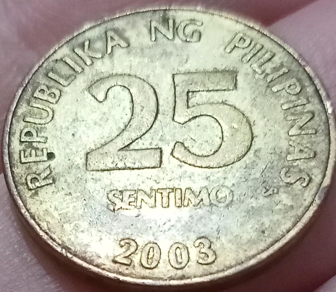 Magnetic 2003 25 sentimo philippine coin, Hobbies & Toys, Memorabilia & Collectibles, Currency ...