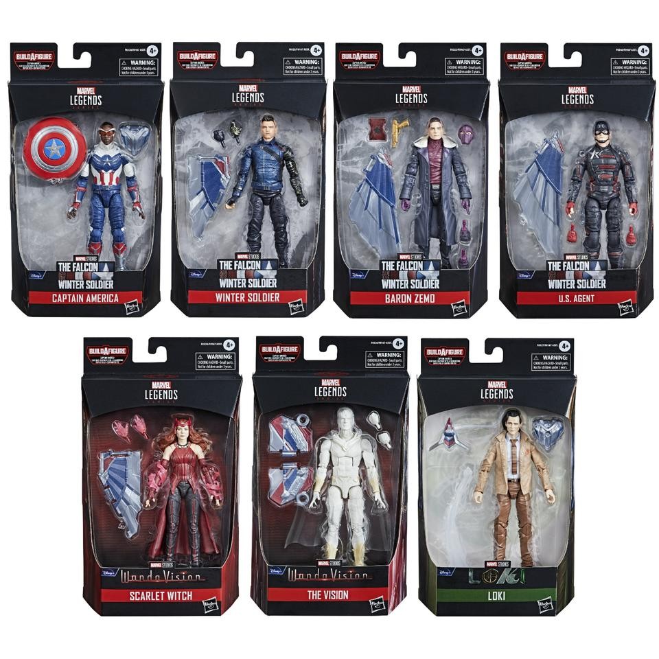Marvel Legends Falcon Disney Plus Wave Set of 7 Figures (Captain ...