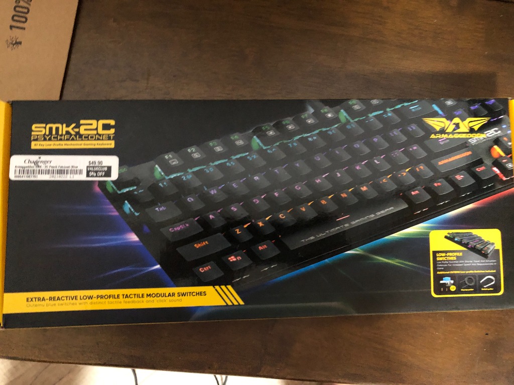Low Profile Mechanical Gaming Keyboard SMK-2C, Computers & Tech, Parts ...