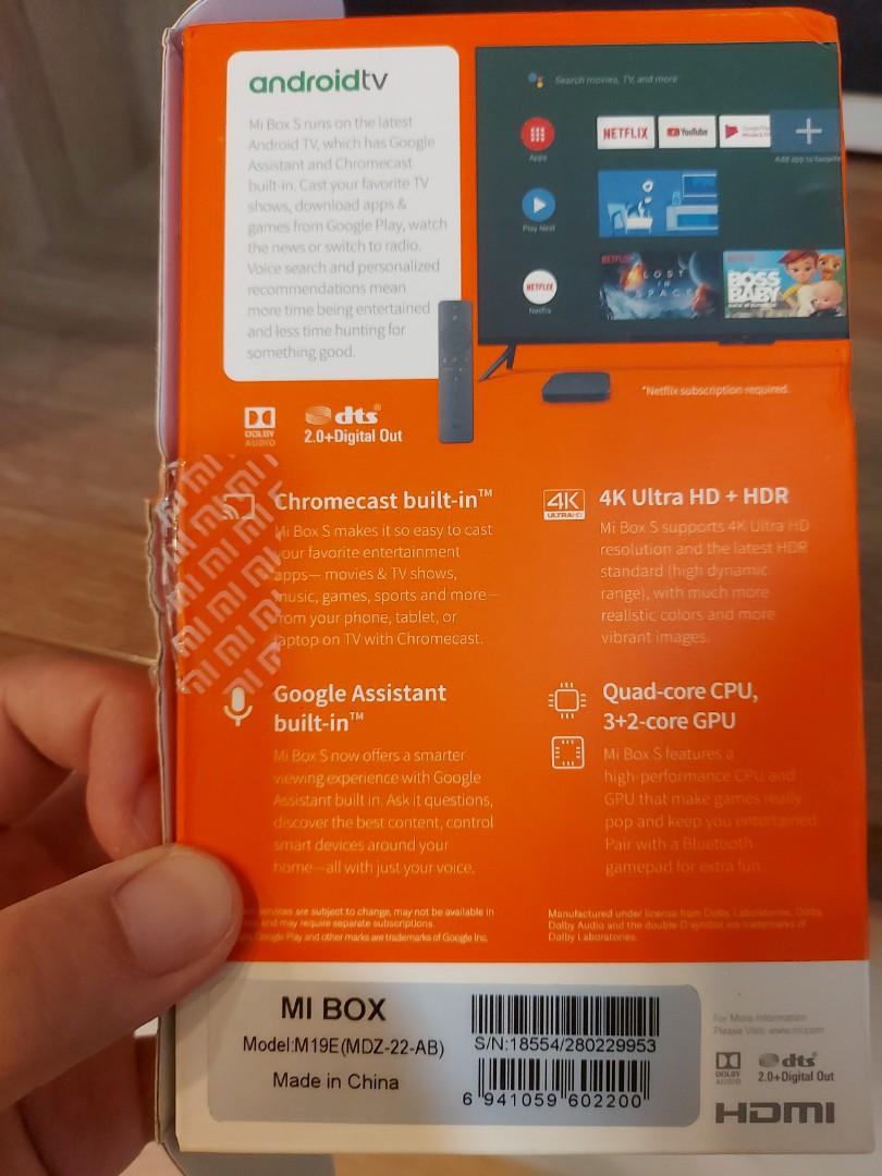 Mi Box S 4k ultra HD set-top box, Computers & Tech, Parts & Accessories ...