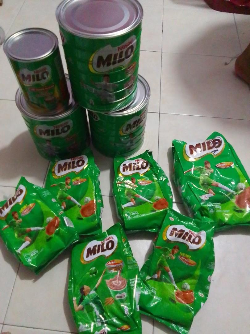 Milo tin and packet, Food & Drinks, Packaged & Instant Food on Carousell