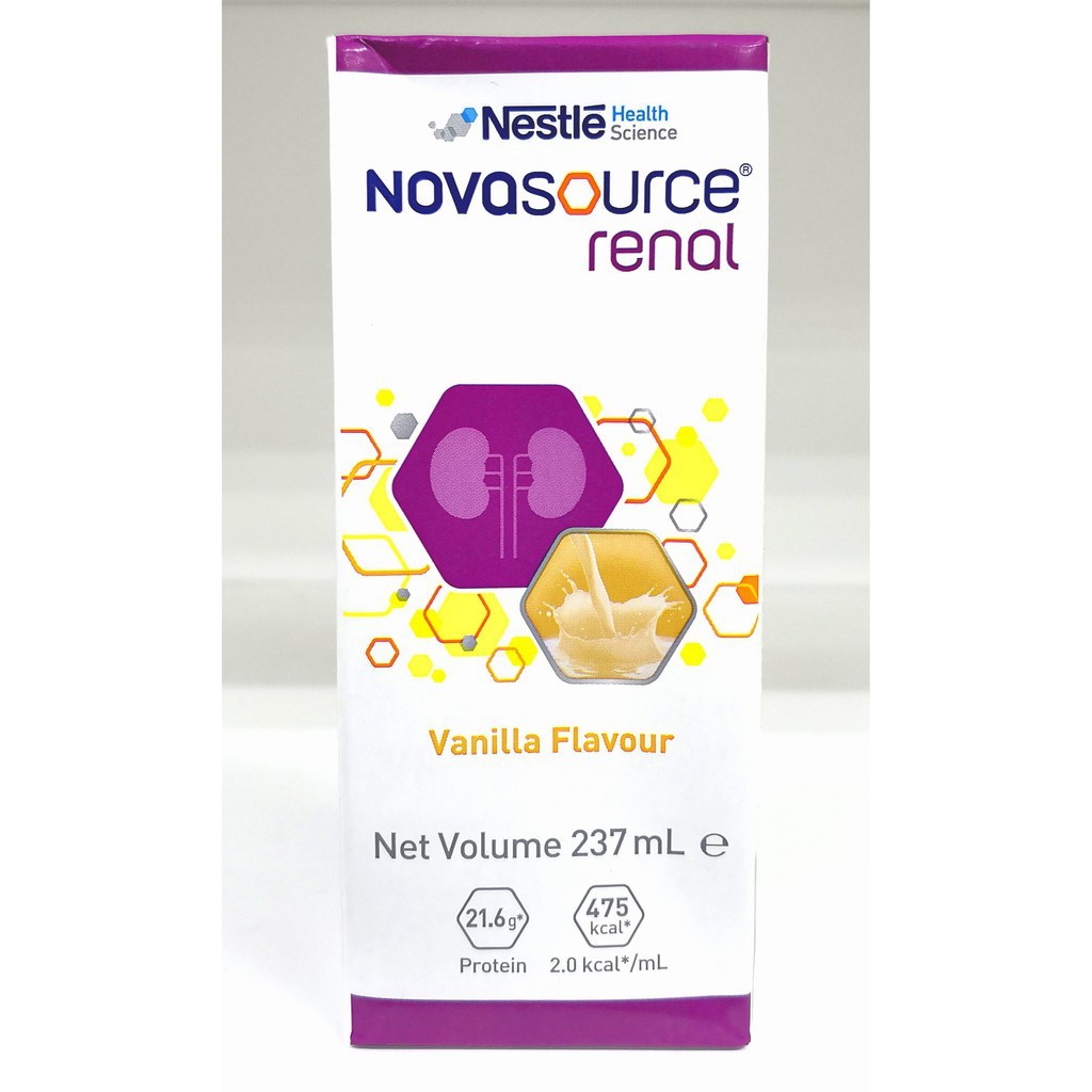 Novasource Renal Vanilla (1 carton of 24), Food & Drinks, Beverages on ...