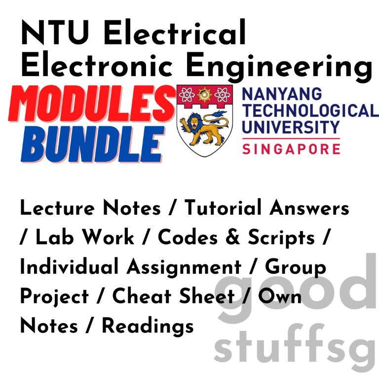 NTU Electrical and Electronic Engineering EEE Full University Notes ...