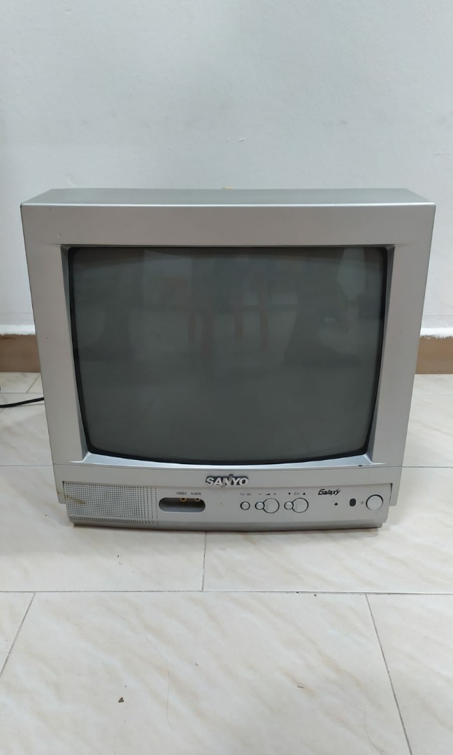 Old CRT Sanyo TV in working condition, with AV mode. No, TV & Home ...