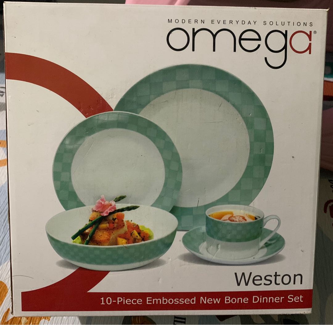 Omega 10pcs Dinner Set Plate, Furniture & Home Living, Kitchenware ...