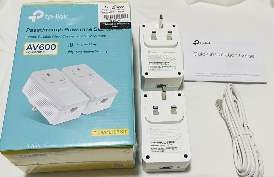 Passthrough powerline AV600, Computers & Tech, Parts & Accessories ...