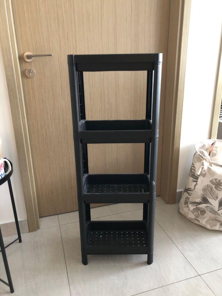 Plastic IKEA shelf rack, Furniture & Home Living, Furniture, Shelves ...