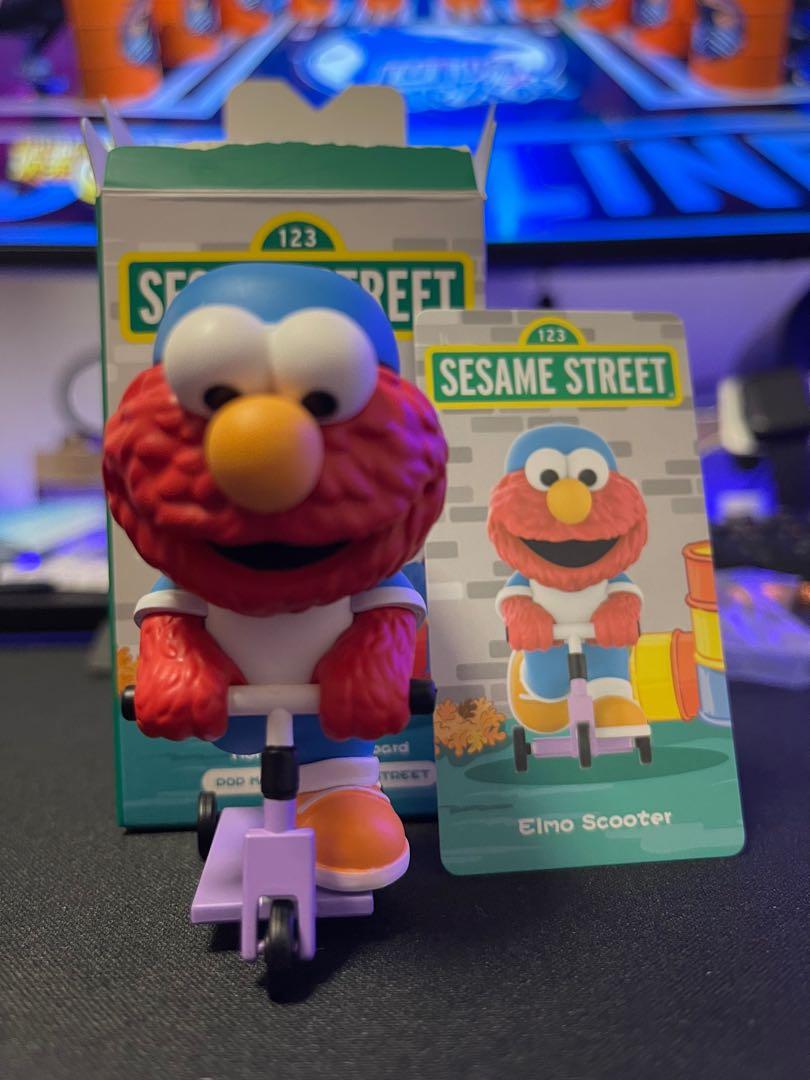 Pop Mart 123 Sesame Street Elmo Scooter, Hobbies & Toys, Toys & Games ...