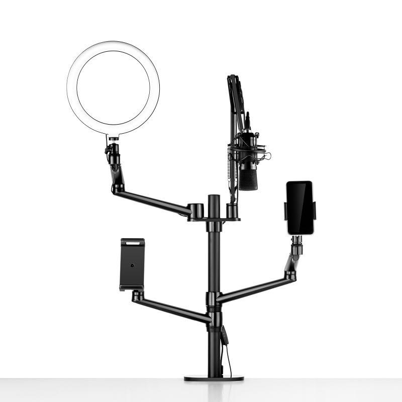 [iDS] Professional Live Stream Table Stand Universal Desktop Flexible 4 ...