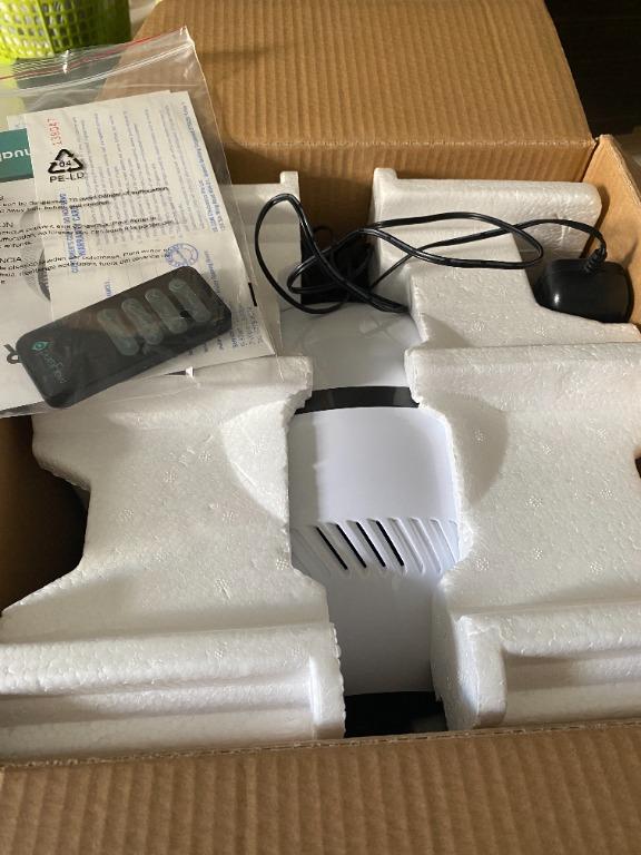 PureFlow QT7 Bladeless Quiet Turbo Fan, Furniture & Home Living ...