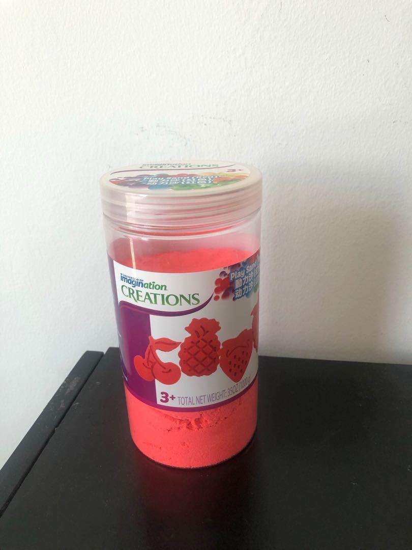 Red kinetic sand, Hobbies & Toys, Toys & Games on Carousell