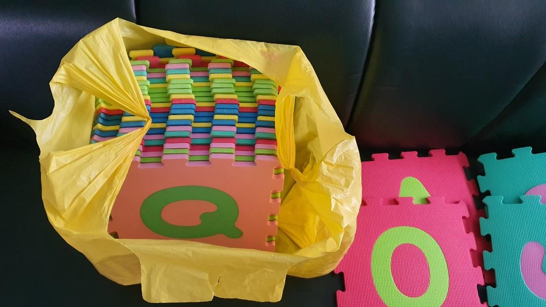 Rubber matt (Alphabet 26 pcs), Babies & Kids, Infant Playtime on Carousell
