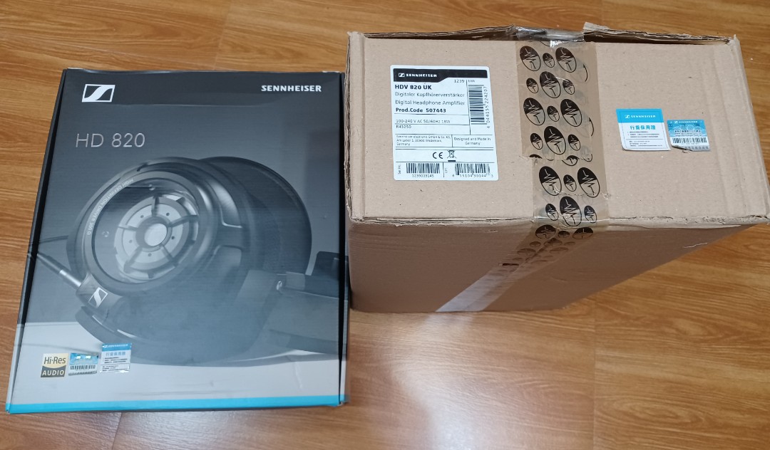 SENNHEISER 森海塞爾HD 820 頭戴耳罩式耳機+ HDV 820 旗艦DAC, 音響器材, 頭戴式/罩耳式耳機 - Carousell