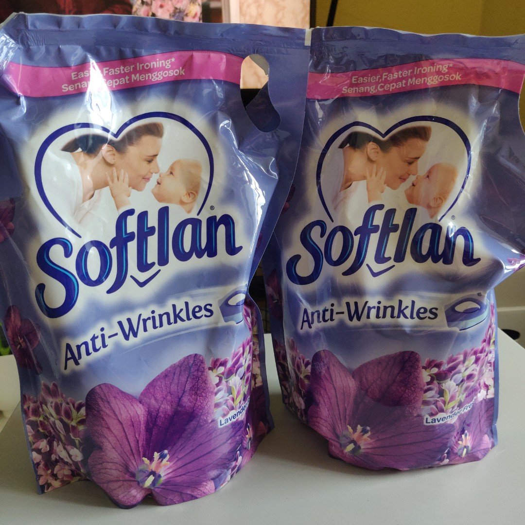 Softlan fabric softener - lavender fresh 1.6L (x2), Furniture & Home ...