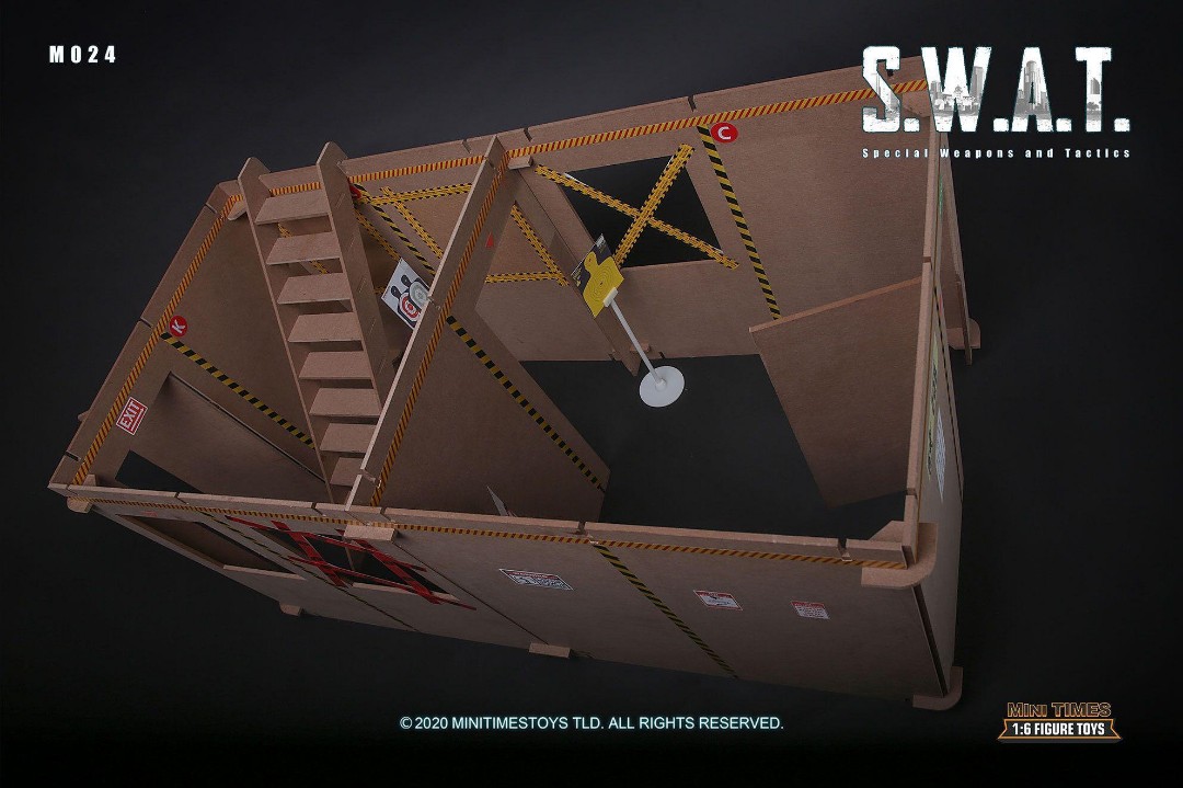 [STOCK] 1/6 Scale Mini Times M024 SWAT Shooting House Training Diorama ...