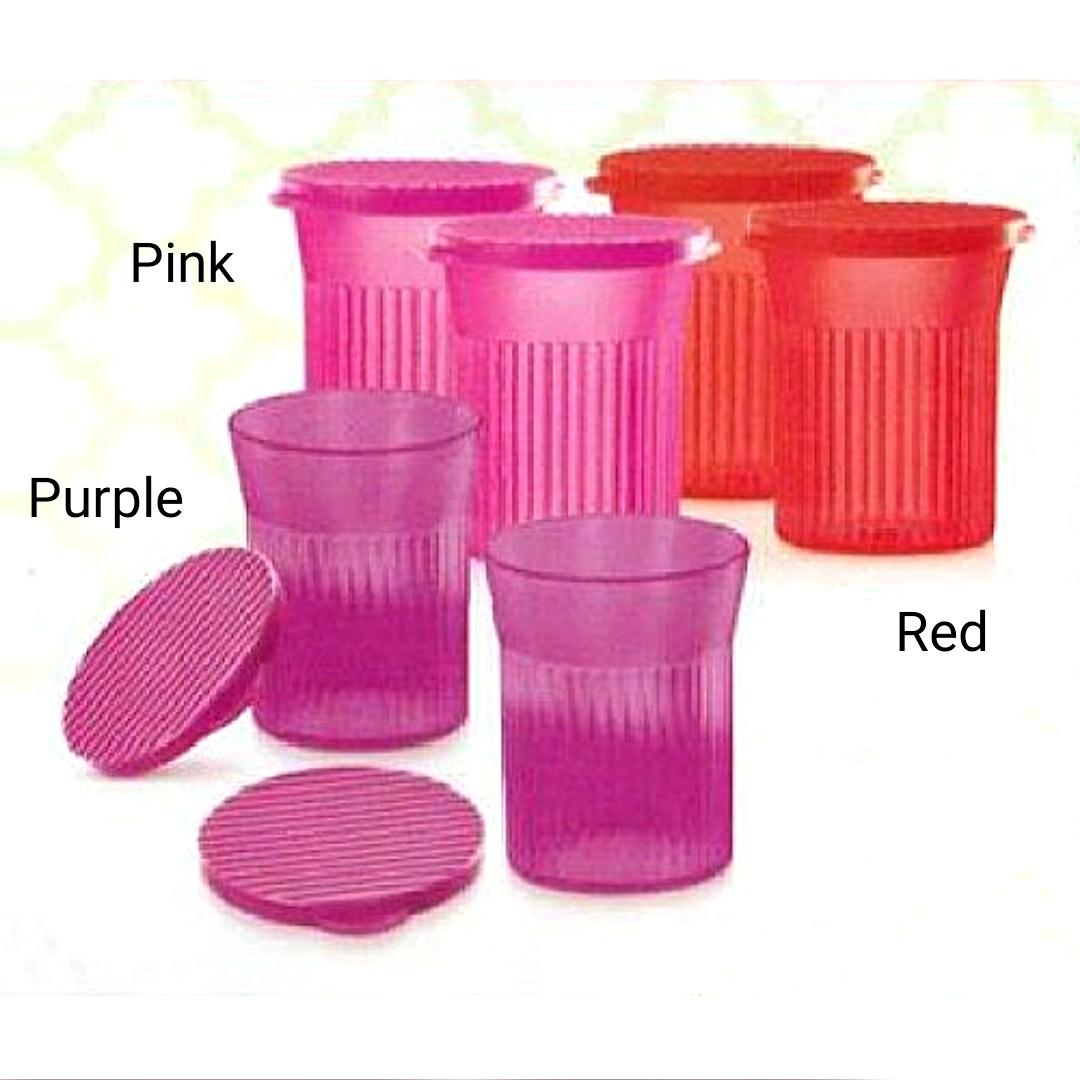 Tupperware 200 ml Elegant Small Round Family Mate Cup Container Set of ...
