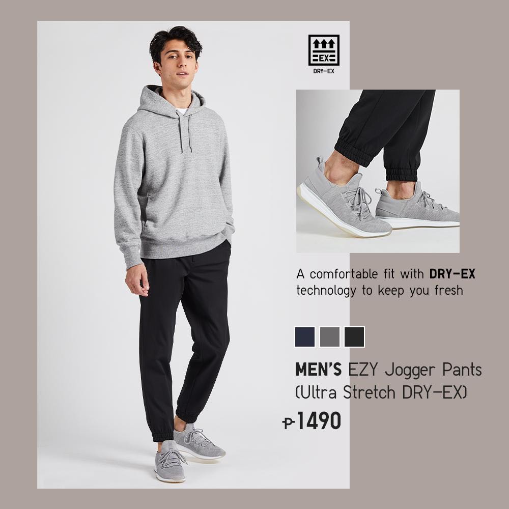 Uniqlo (Medium) DryEX EZY Jogger Pants, Men's Fashion, Bottoms, Joggers ...