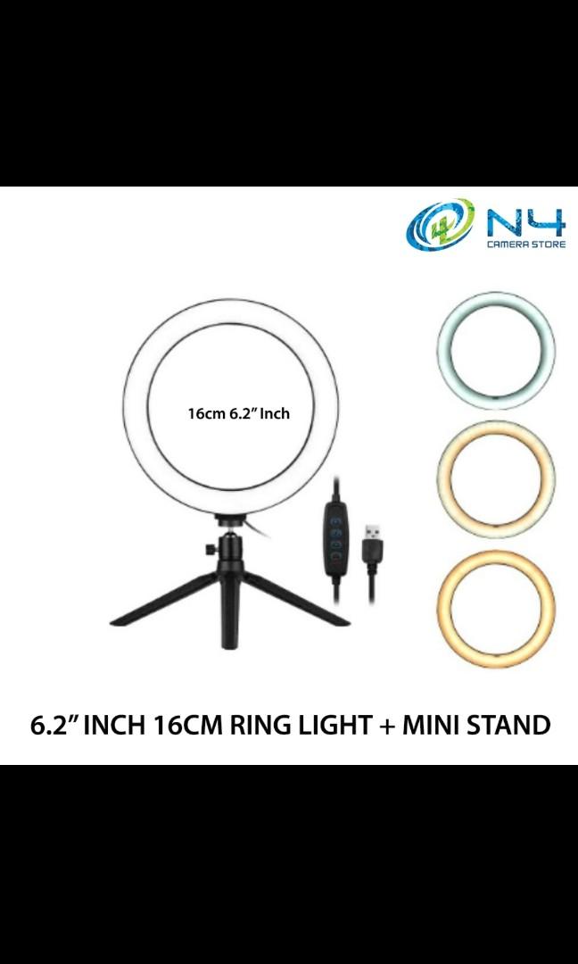 USB 3 Modes Dimmable LED Ring Vlogging Photography Video Tiktok Lights ...