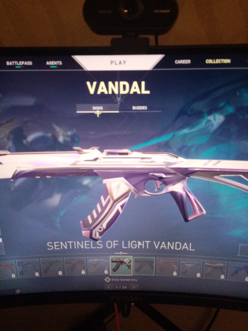 valorant sentinel of lights vandal silver, Video Gaming, Video Games ...