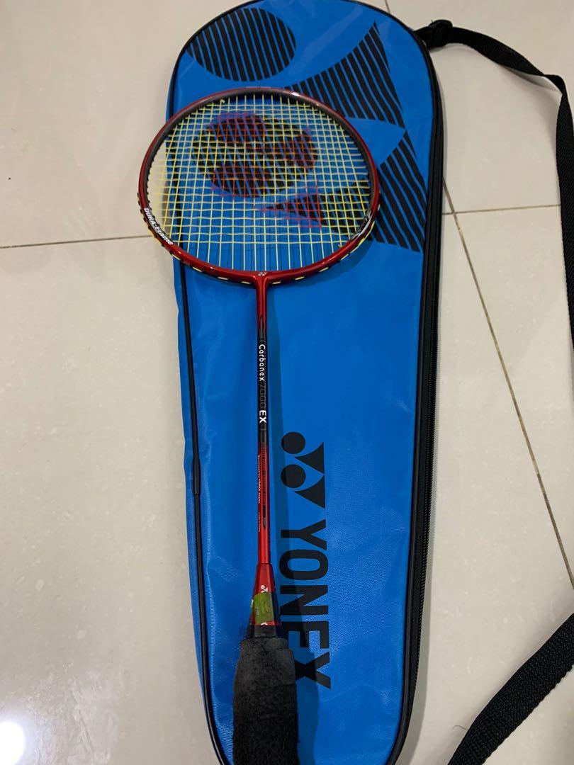 Yonex carbonex 7000 ex badminton and 2 other rackets, Sports Equipment, Sports & Games, Racket ...